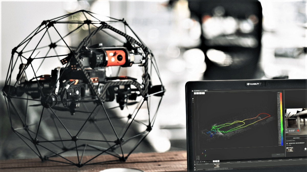 Flyability's new Elios 2 RAD indoor drone maps radiation risk