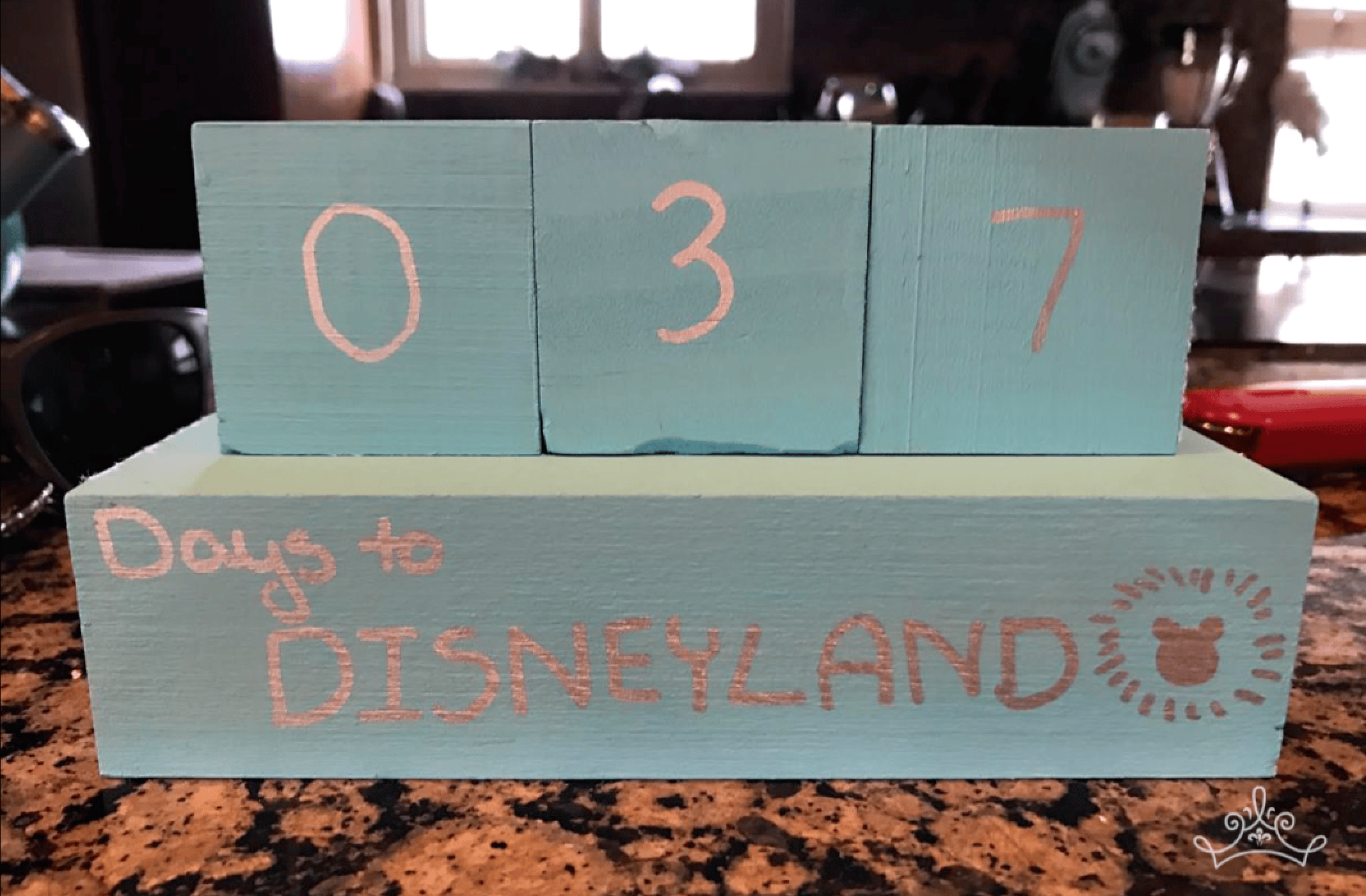 Block Countdown Calendar - Duchess of Disneyland