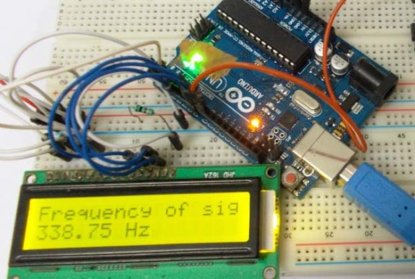 Arduino Frequency Counter Circuit Diagram