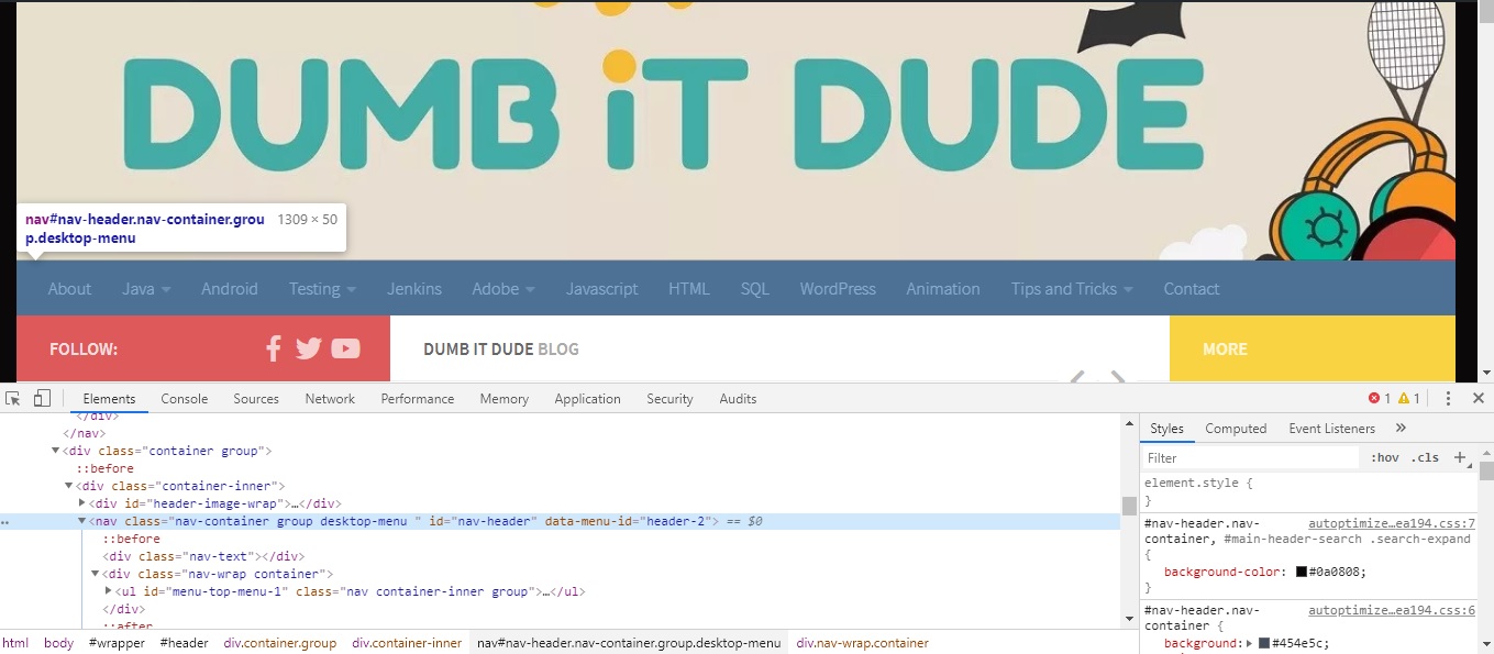 How to Find Web Elements Using CSS Selectors - Dumb IT Dude