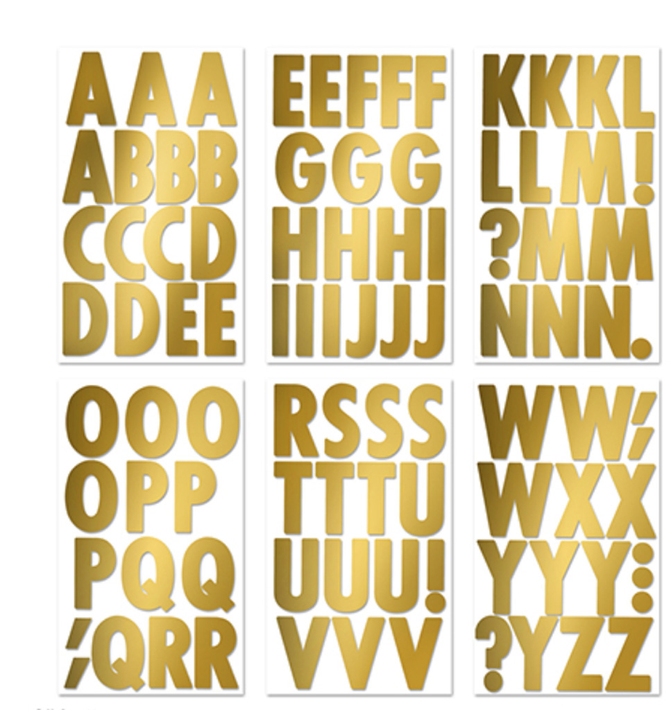 STICKERS LETRAS - Dumé Papelería