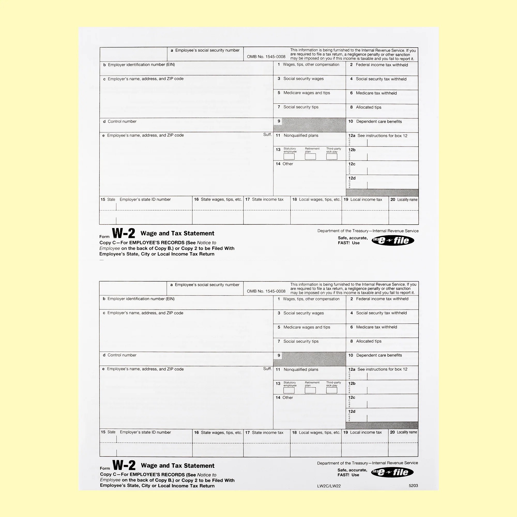 W 2c Wage Correction Forms 4 Part 10 Dutymark