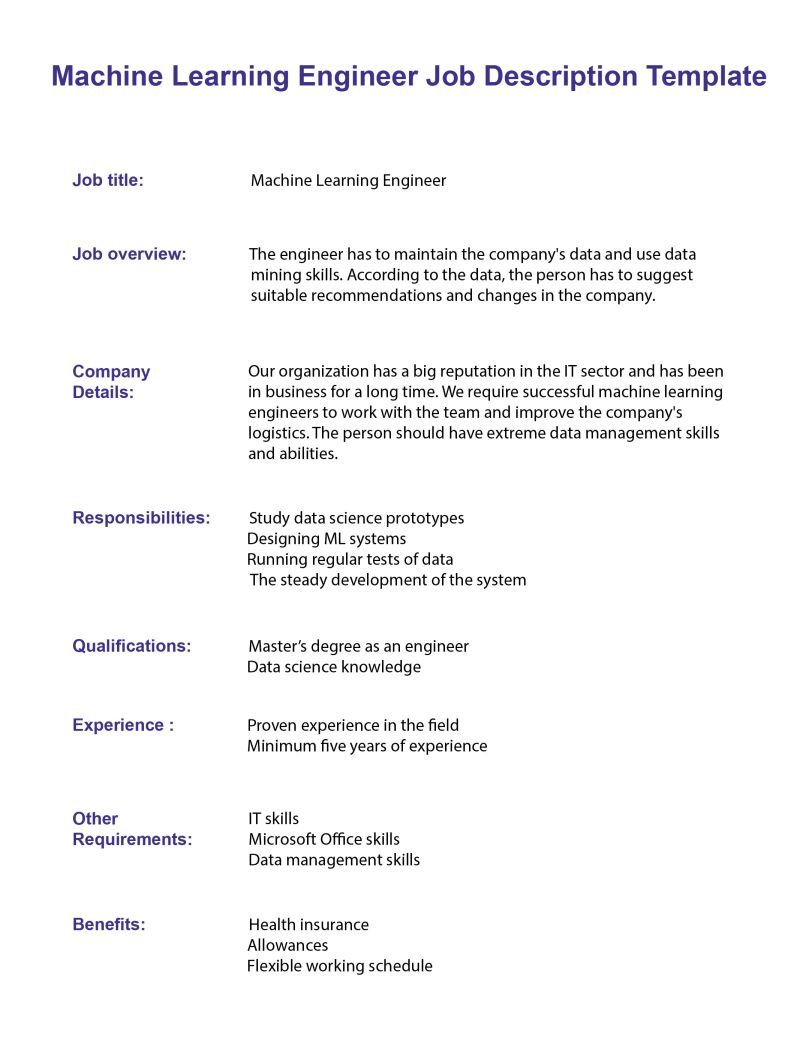 Machine Learning Engineer Job Description Template - Stunning Retina Nature Illustrations | Free Download