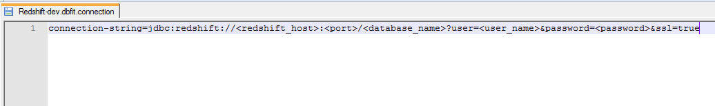 Amazon Redshift DBFit Connection File and Setup - DWgeek.com