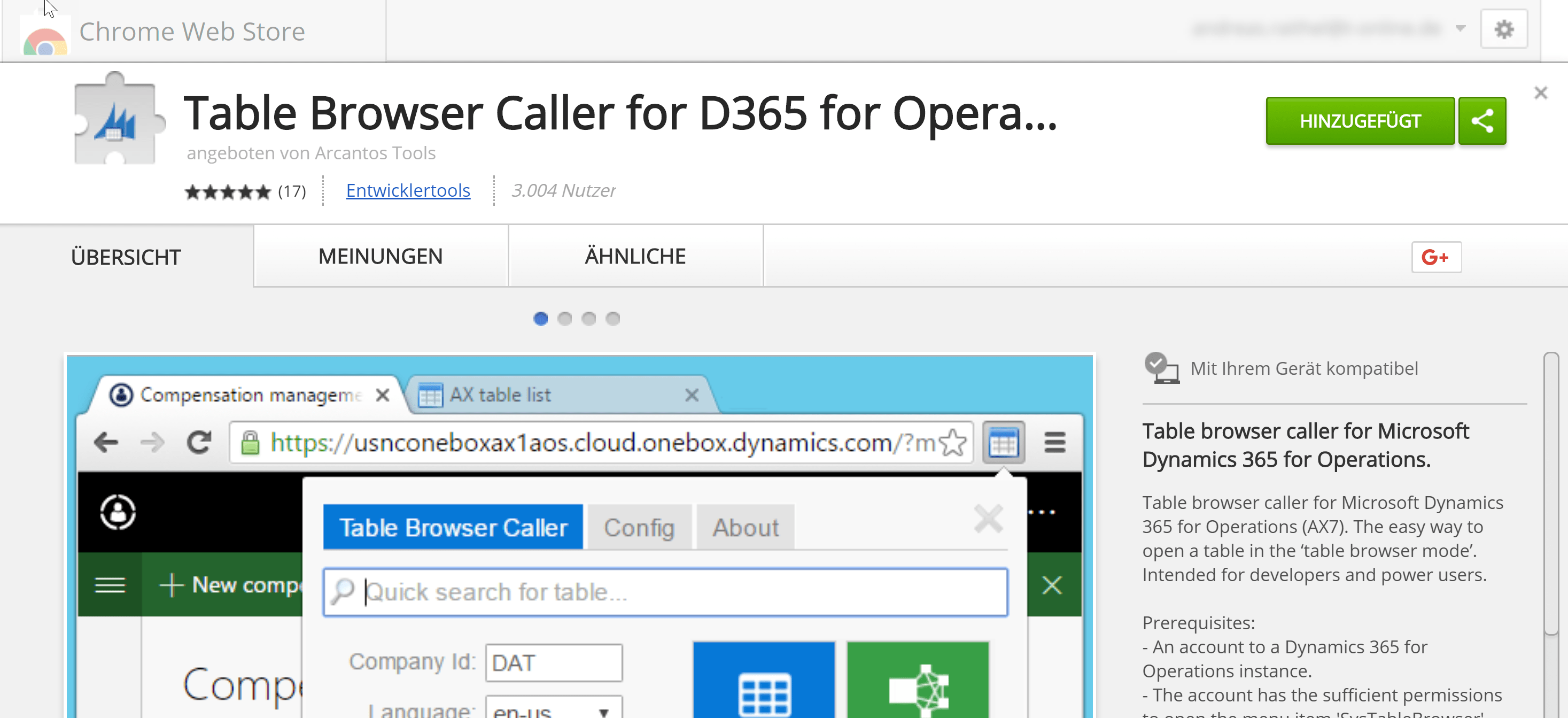 Cool Tool – Chrome Table browser for Dynamics 365 FOEE – Microsoft ...