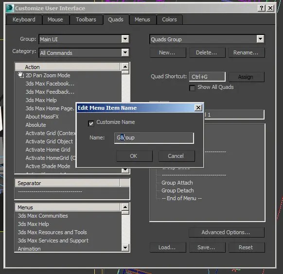 แก้ปัญหา HOT KEY ไม่พอใช้ใน 3DS MAX ด้วย Quads menu | Dynamicwork.co.,ltd