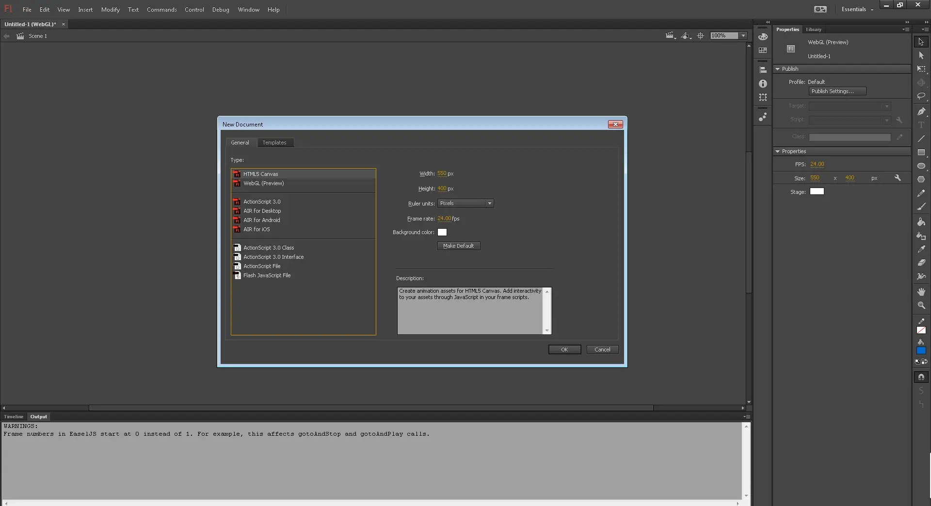HTML5 และ WebGL ใน Flash CC 2014 | Dynamicwork.co.,ltd