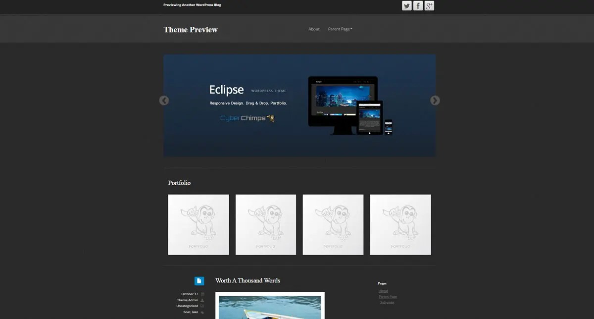 แจกฟรี 8 WordPress Theme จากค่าย CyberChimps | Dynamicwork.co.,ltd