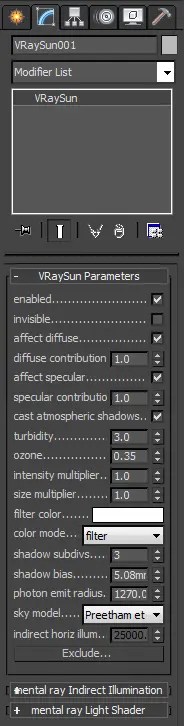 review Basic Vray Sun การใส่แสงในงาน ด้วย VraySun | Dynamicwork.co.,ltd