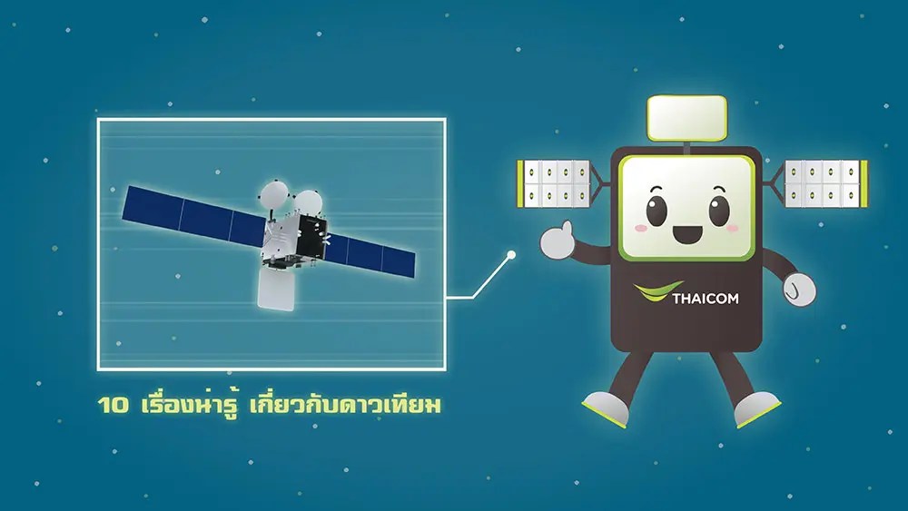 3d Motion Info Graphic Thaicom Satellites | Dynamicwork.co.,ltd