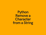 Python Remove A Character From A String 4 Ways Datagy