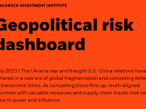 Update On Geopolitical Risks