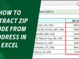 How To Extract Zip Code From Address In Excel Earn And Excel