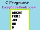 Alphabet Continuous Pattern In C Programming Easycodebook