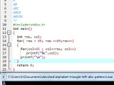 Alphabet Triangle Pattern In C Programming Easycodebook