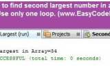 Find Second Largest Number In Java Array Easycodebook