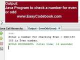 Java Program To Check A Number Is Even Or Odd Easycodebook