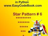 Python Program Print Star Pattern 6 Easycodebook