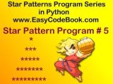 Python Program Print Star Pattern 5 Easycodebook
