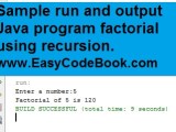 Using Recursion In Java Find Factorial Of Number Easycodebook