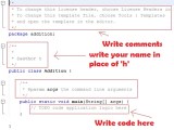 Write And Execute Java Addition Program Easycodebook