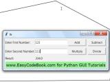 Python 3 Four Function Calculator Program Tkinter Gui Easycodebook