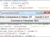 Python Gui Temperature Conversion Program C To F Easycodebook