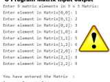 C Program Matrix Input Output Easycodebook