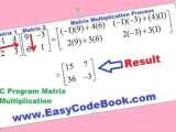 C Program Matrix Multiplication Easycodebook