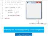 Create And Show Root Window Of Tkinter Gui Program Easycodebook