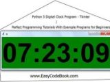 Python Digital Clock Program Using Tkinter Gui Easycodebook