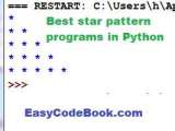 Python Star Pattern Row 1 To 5 Triangle Easycodebook