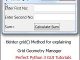 Explain Python Grid Geometry Manager With Example Code Easycodebook