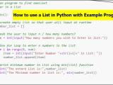 List In Python With Examples Easycodebook
