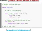Python Class And Objects With Code Examples Easycodebook