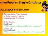 Python Simple Calculator Program Easycodebook