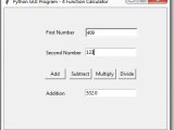 Python Four Function Calculator Gui Program Easycodebook