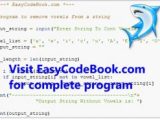 Python Remove Vowels In String Program Easycodebook