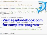Python Remove Vowels In String Program Easycodebook
