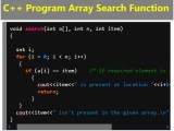 Function Array Search In C Plus Plus Easycodebook