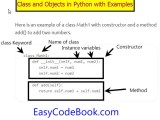 Python Class And Objects With Program Examples Easycodebook