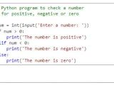 Python Program Check Positive Number Easycodebook