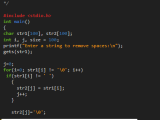 C String Program Remove Blank Spaces Easycodebook