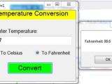 Temperature Conversion Visual Programming C Sharp Easycodebook
