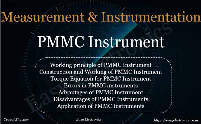 PMMC Instrument : Construction, Working & Its Applications - Easy ...