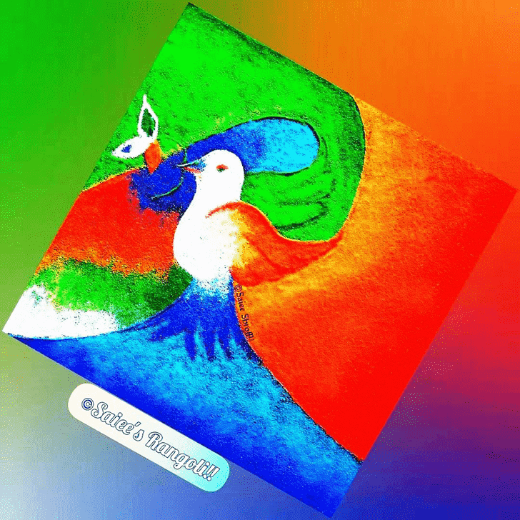 Bird Rangoli Design Images (Bird Rangoli Kolam Ideas)