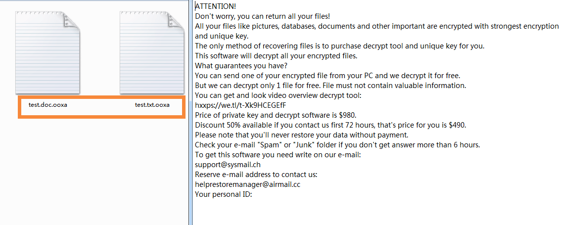Guide for Remove OOXA Ransomware [.ooxa File Decryption]