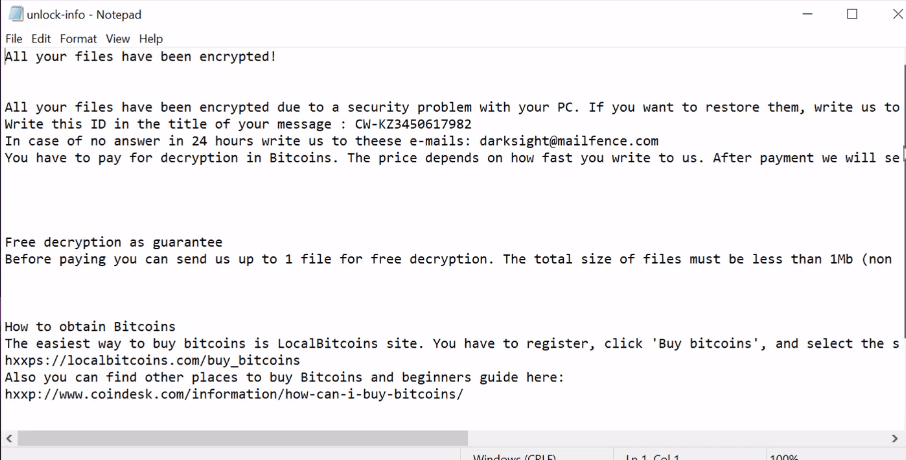 Remove Dark extension Ransomware (Decrypt Guide)