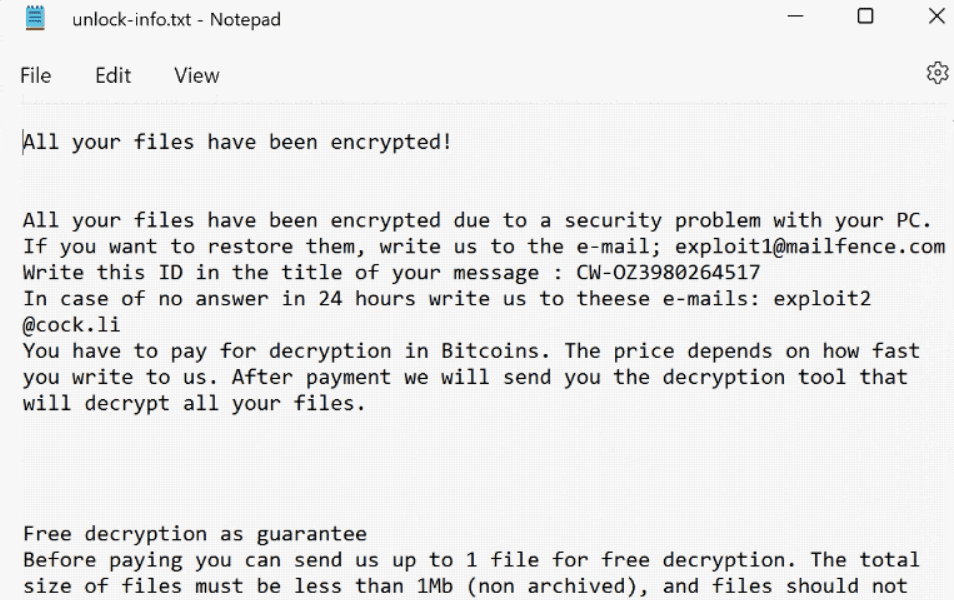 Remove CPRT ransomware [Files Restore Guide]