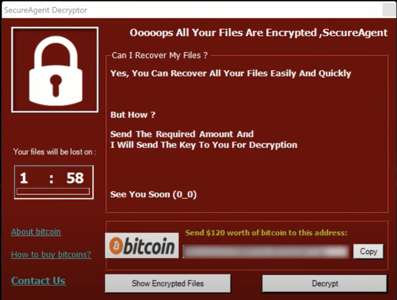 SecureAgent ransomware Removal [Files Decryption Guide]